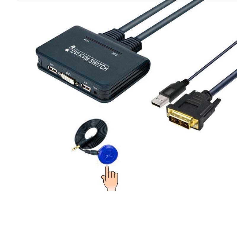 2-port all in DVI KVM switch with USB mouse and ke... – Grandado
