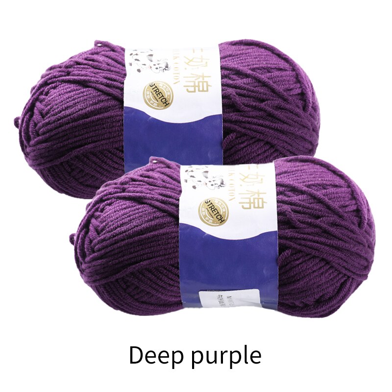 2Pcs/Set 100g Deep Purple Baby Wool Hook Package S... – Grandado