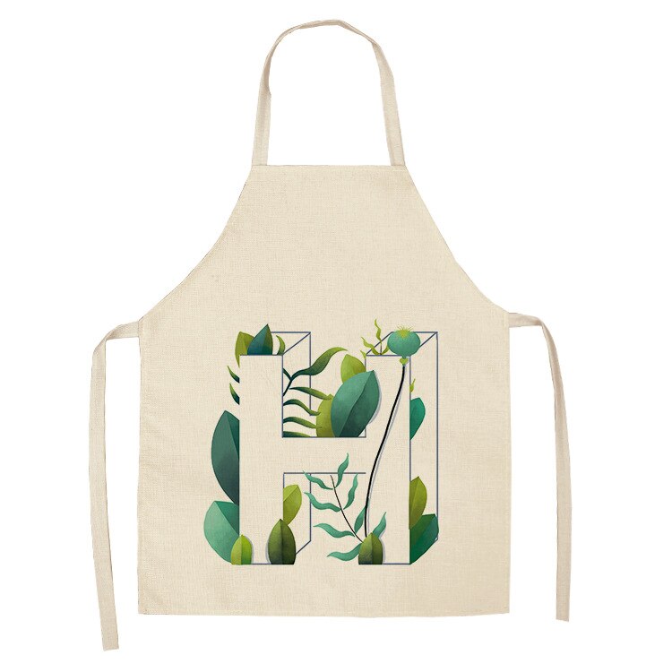 Pink Letter Alphabet Print Kitchen Apron for Woman... – Vicedeal