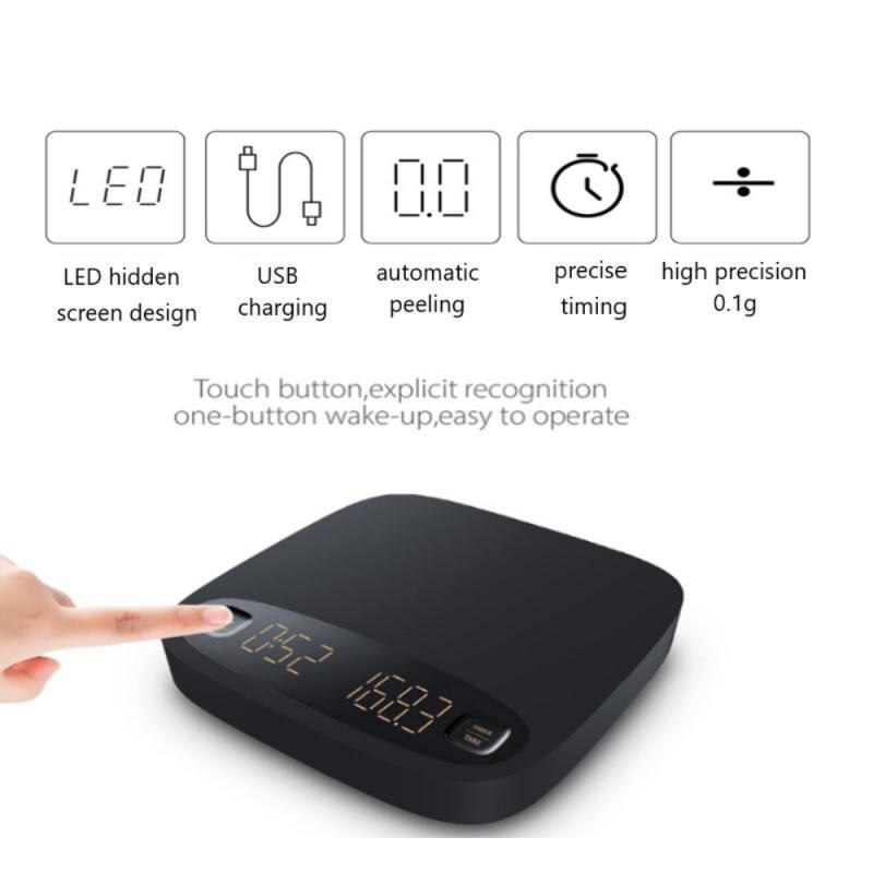 0.1g/2kg Kitchen Scale Measure Tool USB charging h... – Vicedeal