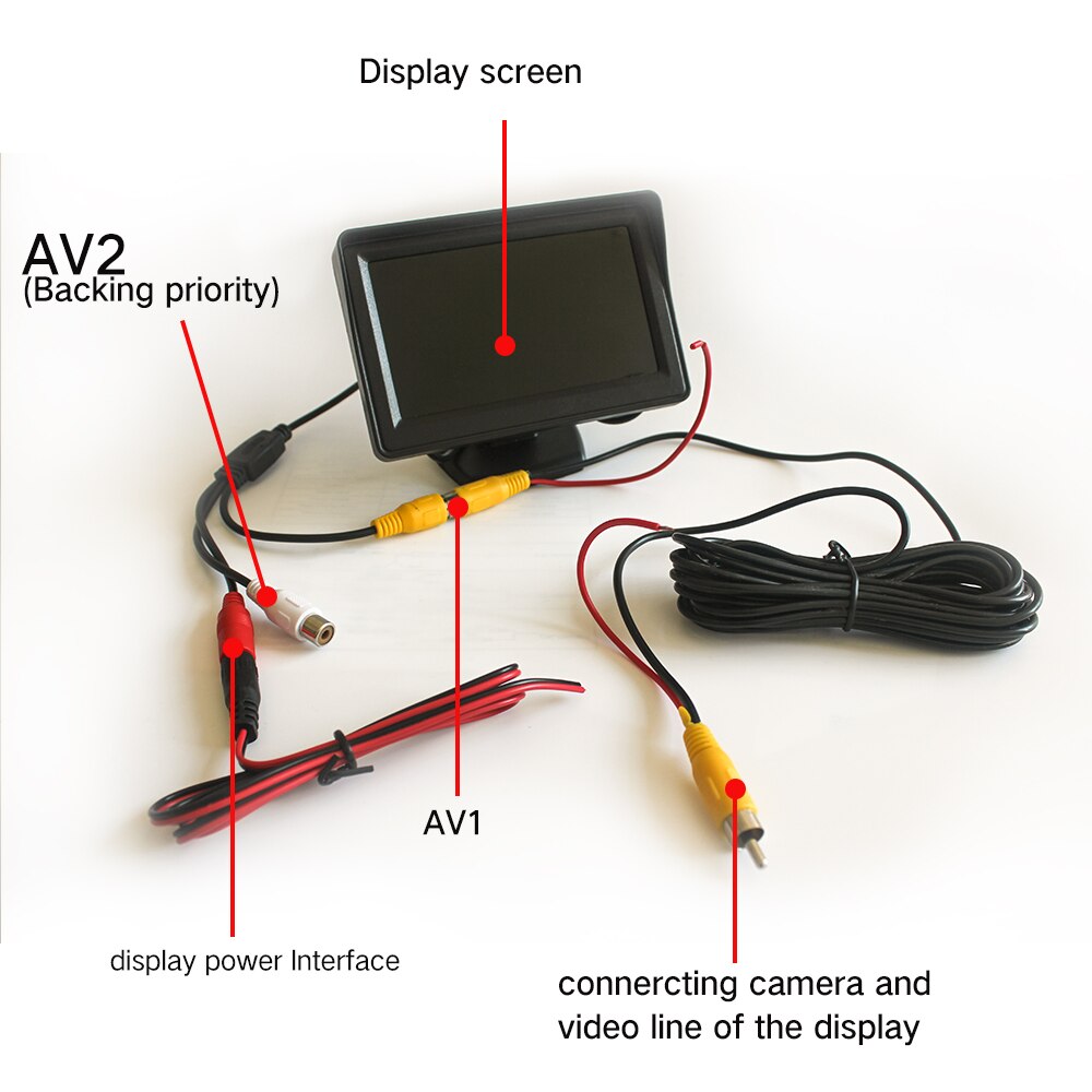 LCD car reversing image/vehicle monitoring display... – Grandado