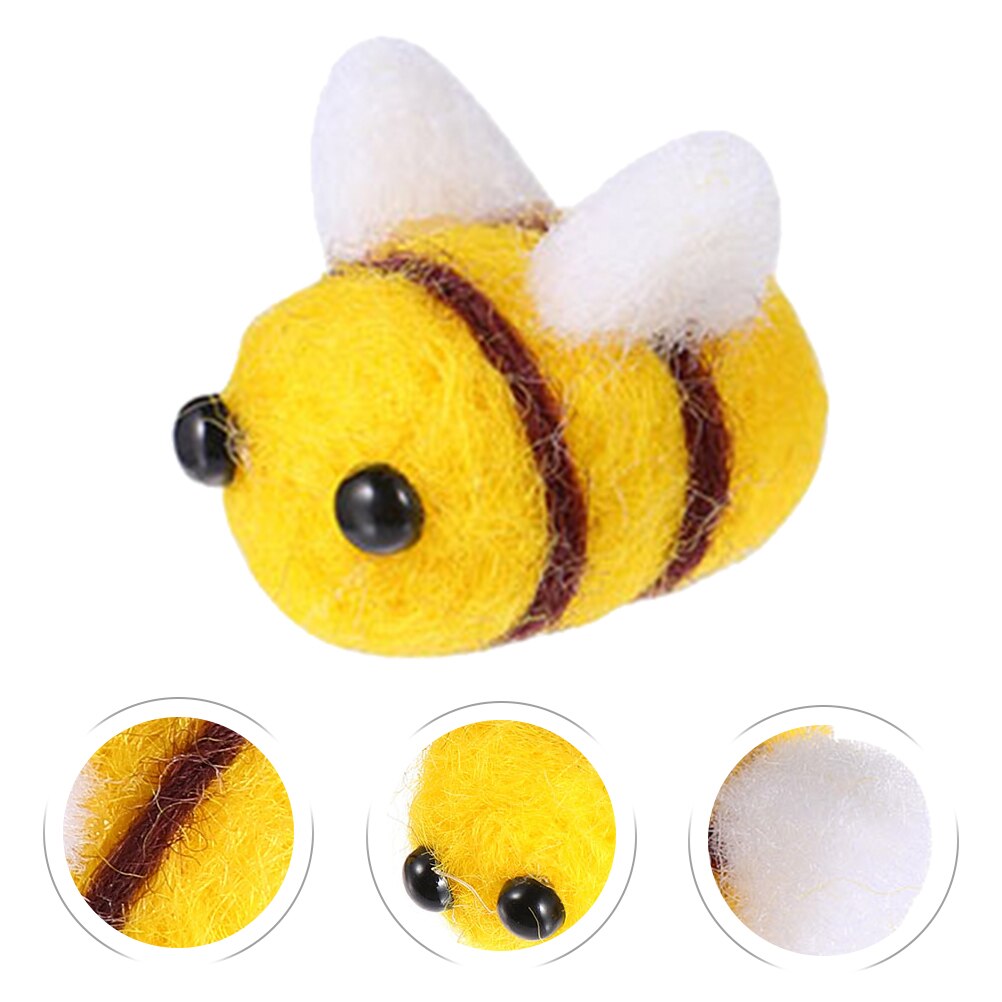 5Pcs DIY Craft Wool Felt Bee Decoration Miniature ... – Grandado