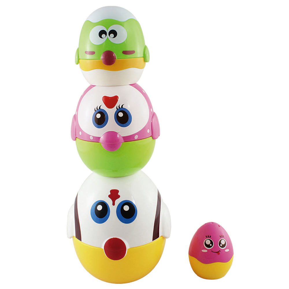 4pcs/set Egg Shape Family Nesting Dolls Set Colorf... – Grandado