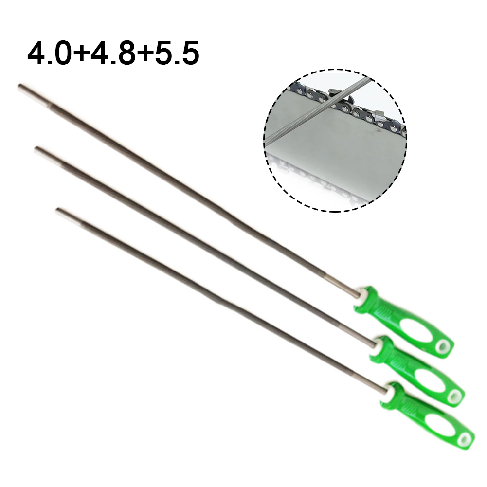 3Pcs/set 4mm/4.8mm/5.5mm Sharpening Chainsaw Round... – Grandado