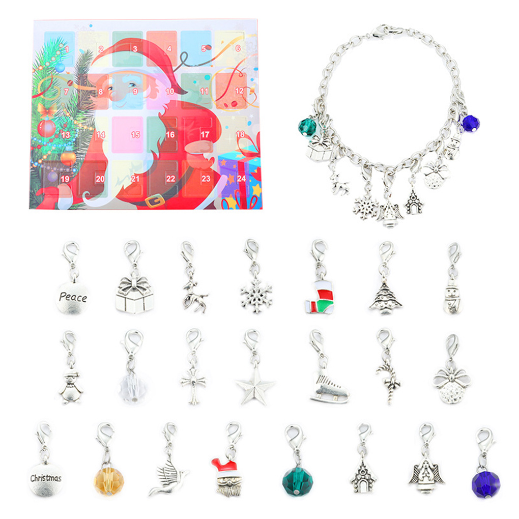 Christmas Countdown Calendar Jewelry Kit DIY Xmas ... – Vicedeal