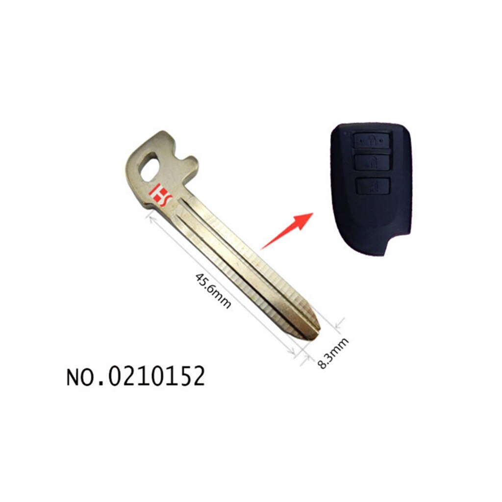 Uncut Emergency Key Insert Replacement for Toyota ... – Grandado