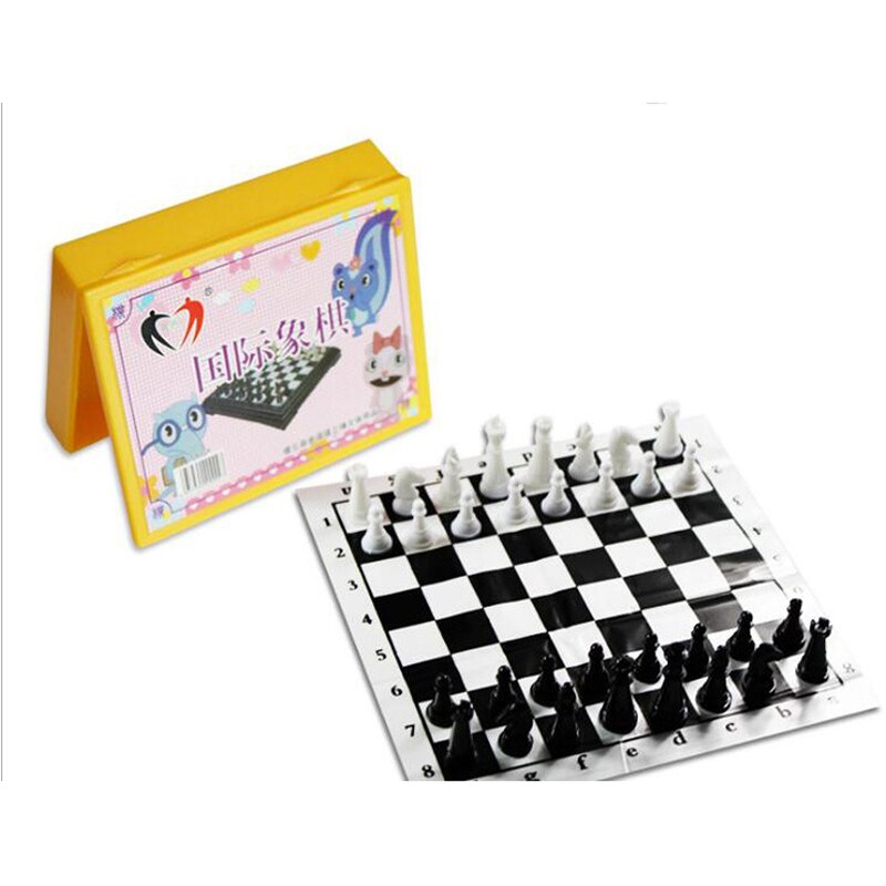 Chessman-juego de ajedrez de plástico, caja pequeñ... – Vicedeal
