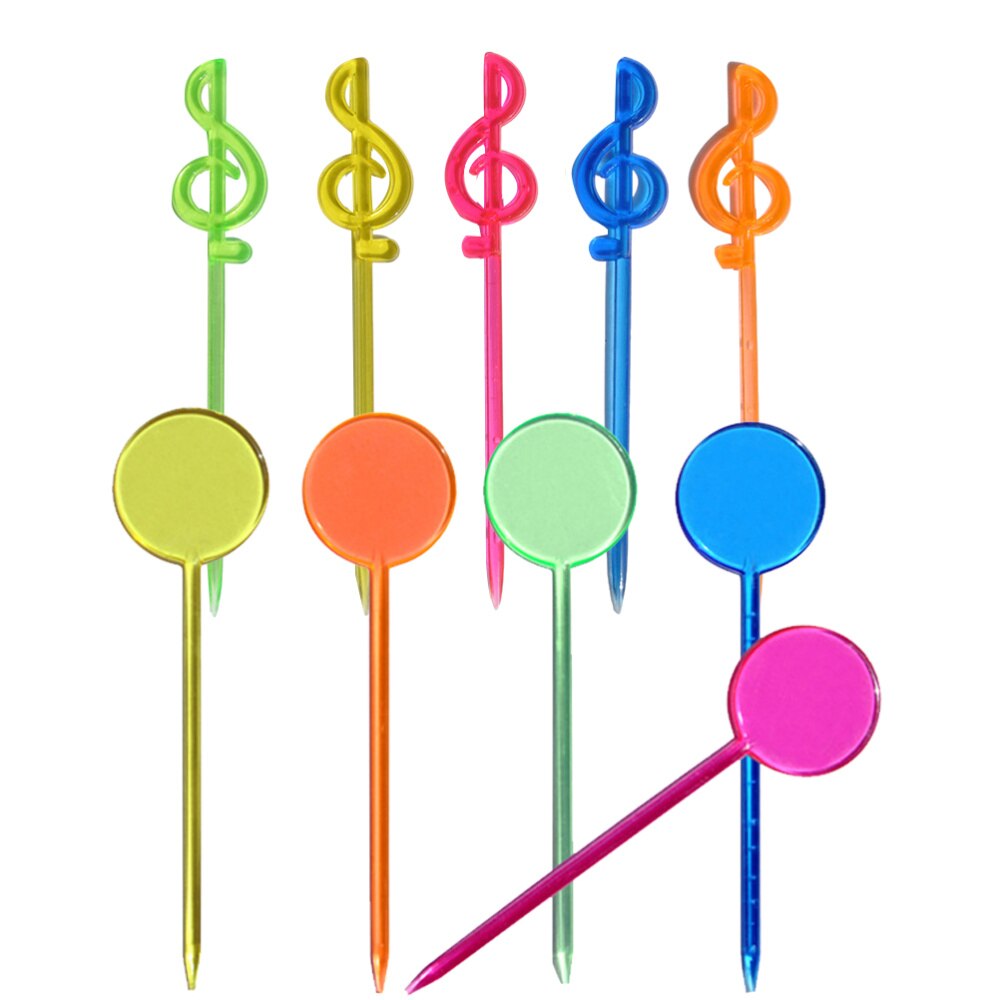 Disposable Fruit Fork Heart-shaped Fruit Picks Col... – Grandado