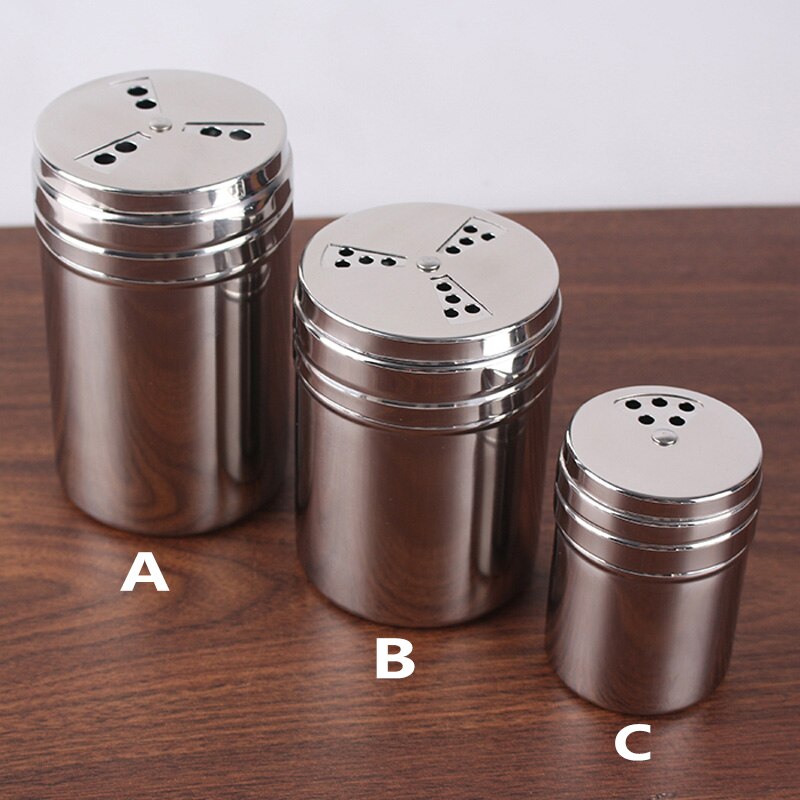 304 Stainless Steel Salt Pepper Shaker Set Condime... – Grandado