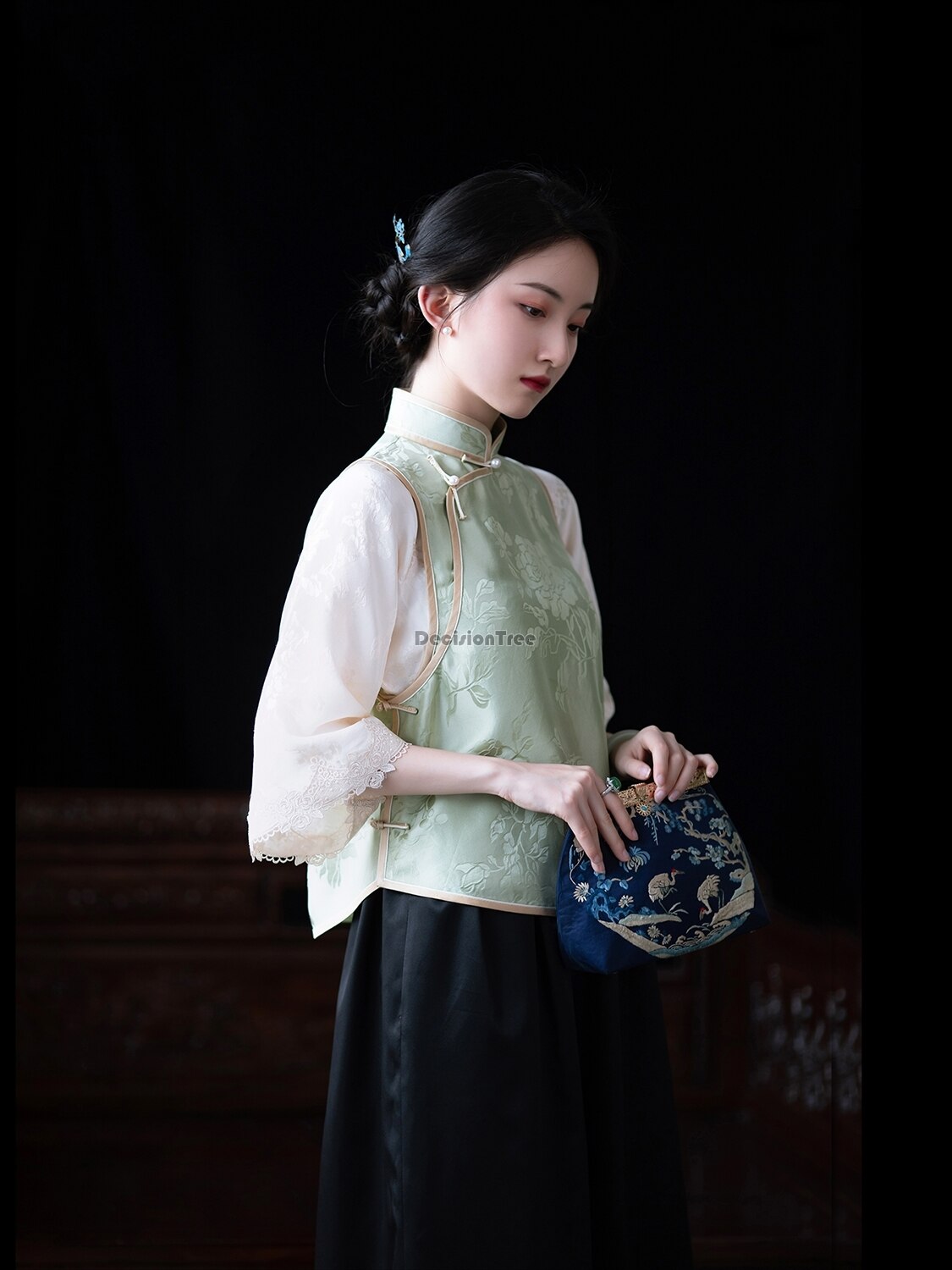 2022 asian satin shirt women traditional chinese n... – Vicedeal