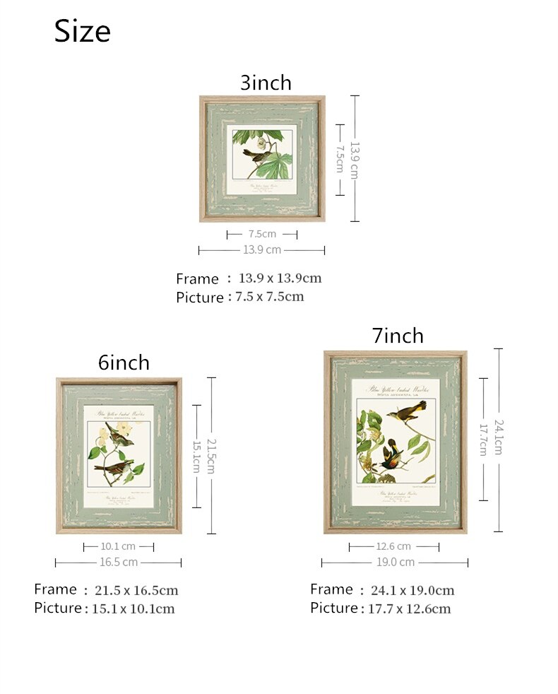 Spring Green Printing Photo Frame For Desktop Wall... – Grandado