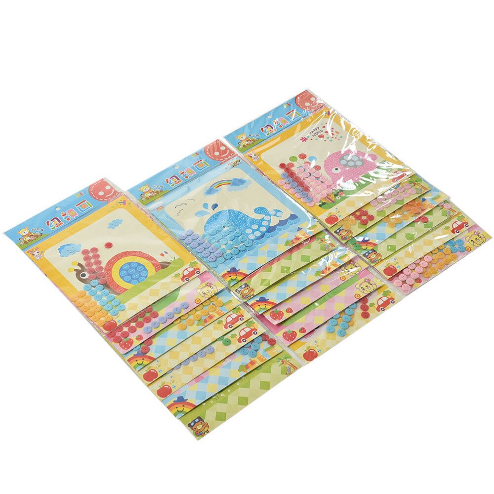 Kids Early Educational DIY Button Stickers Drawing... – Grandado