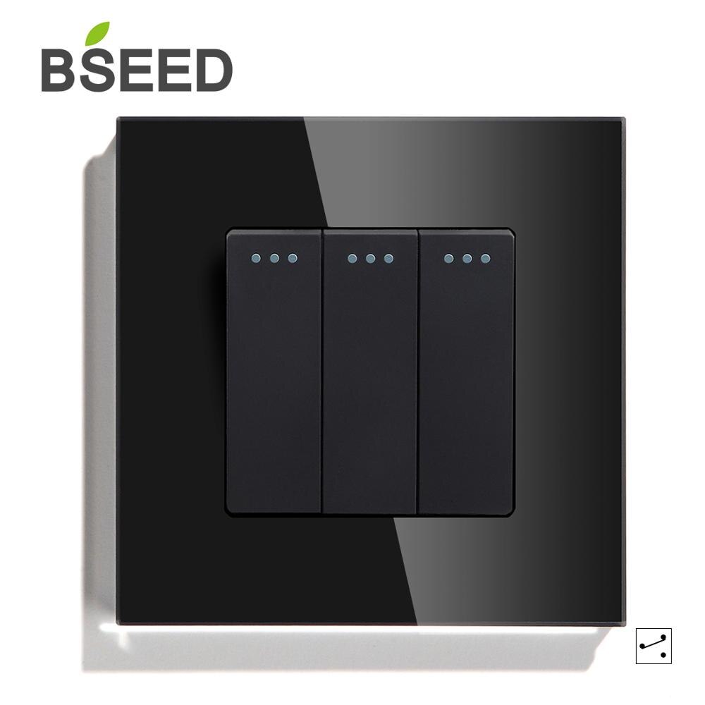 BSEED Switches Push Button 1/2/3Gang 1/2 Way Cryst... – Grandado