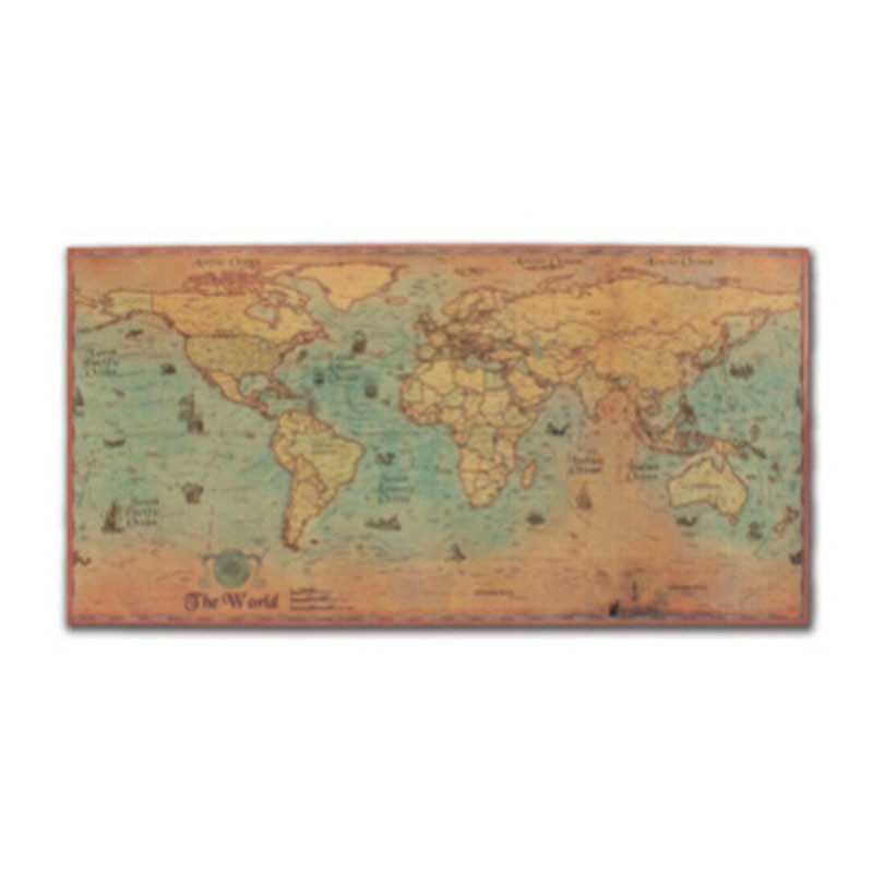 Vintage World Navigation Map Wall Sticker Old Char... – Vicedeal