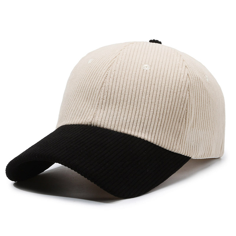 Corduroy matching color baseball cap men's and wom... – Grandado