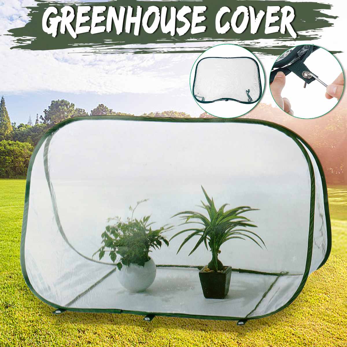 Mini greenhouse Portable Folding Mini Transparent ... – Vicedeal