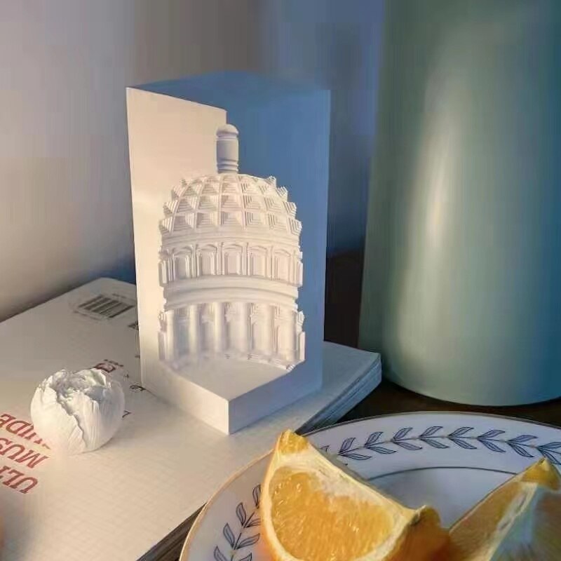 Book Nook Plaster Pantheon Roman Dome Building Mod... – Vicedeal