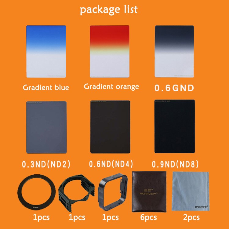 square lens filter sets Gradient blue square len f... – Grandado