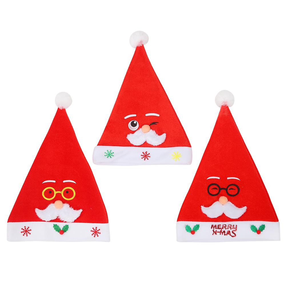 Cute Winter Antlers Santa Claus Hat Soft Brushed C... – Grandado