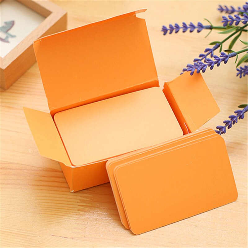 90pcs/lot 9x5.4cm Mini orange Paper Blank Card DIY... – Vicedeal