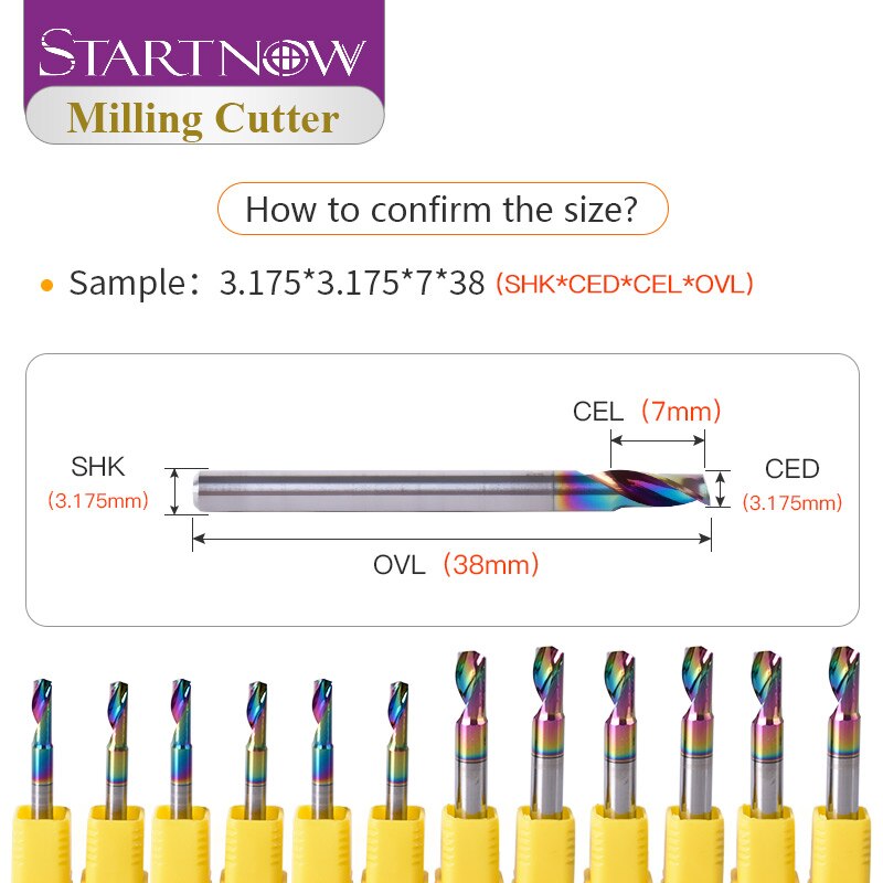 Startnow 5Pcs/Lot DLC Coating Milling Cutters For ... – Grandado