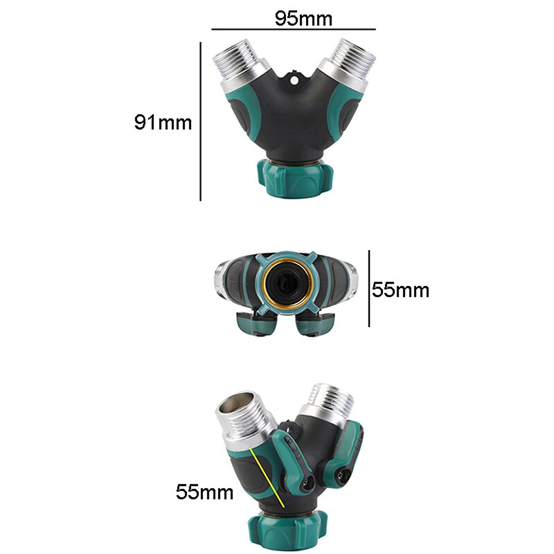 3/4 Inch Slang Connector Tuinslang Splitter 2 Way ... – Vicedeal
