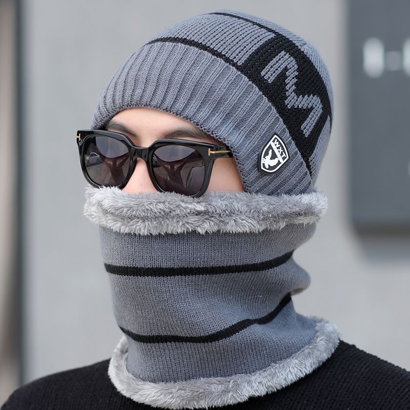 Muts Sjaal 2 Stuks Set Stijlvolle Wollen Cap Gehoo... – Grandado