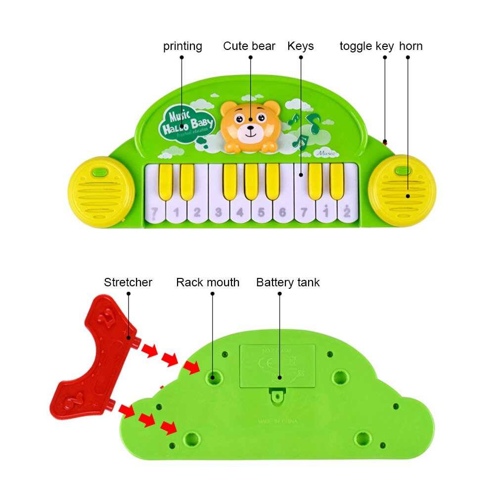Cartoon Animal Piano Developmental Early Education... – Grandado