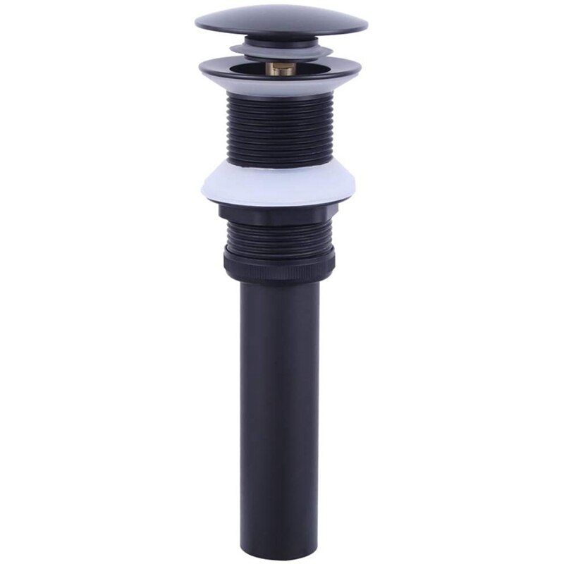 Matte Black Bathroom Basin Drain Brass Sink Waste ... – Grandado