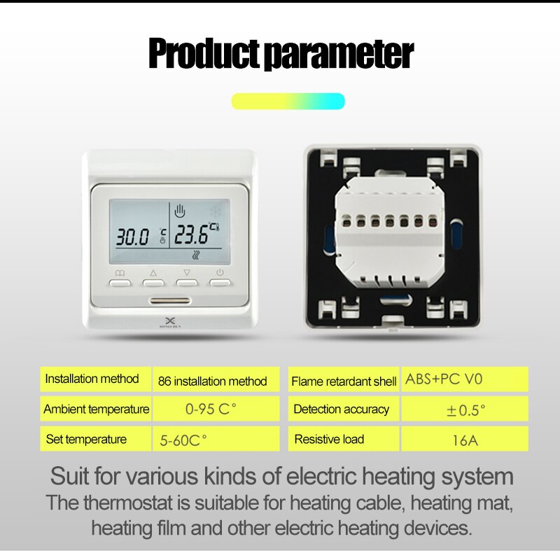16A 230V AC Digital Electric/Water Heating Tempera... – Grandado
