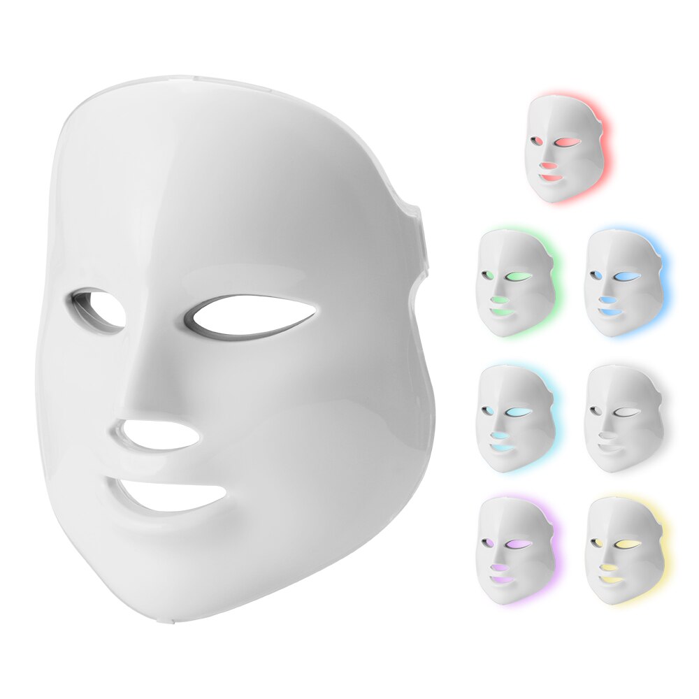 LED Facial Mask 7 Colors Led Mask Beauty Photon El... – Grandado