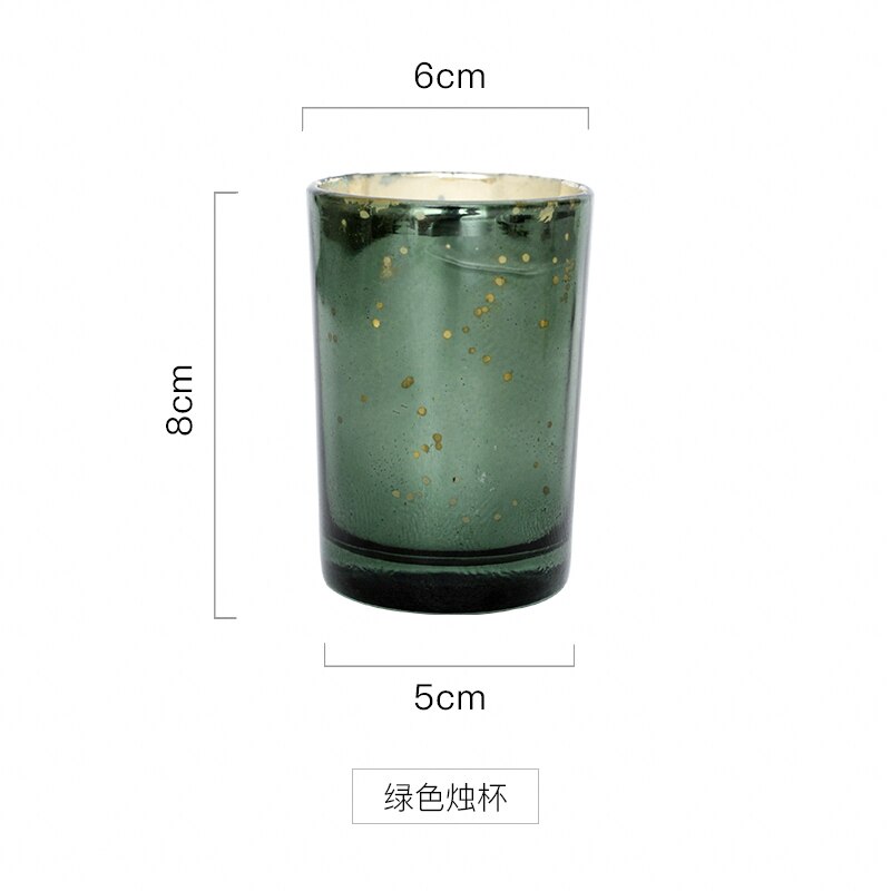 Glass candle cup candle holder dining table atmosp... – Grandado