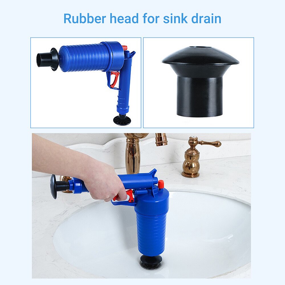 Toilet Auger High Pressure Air Pump Sink Drain Clo... – Vicedeal