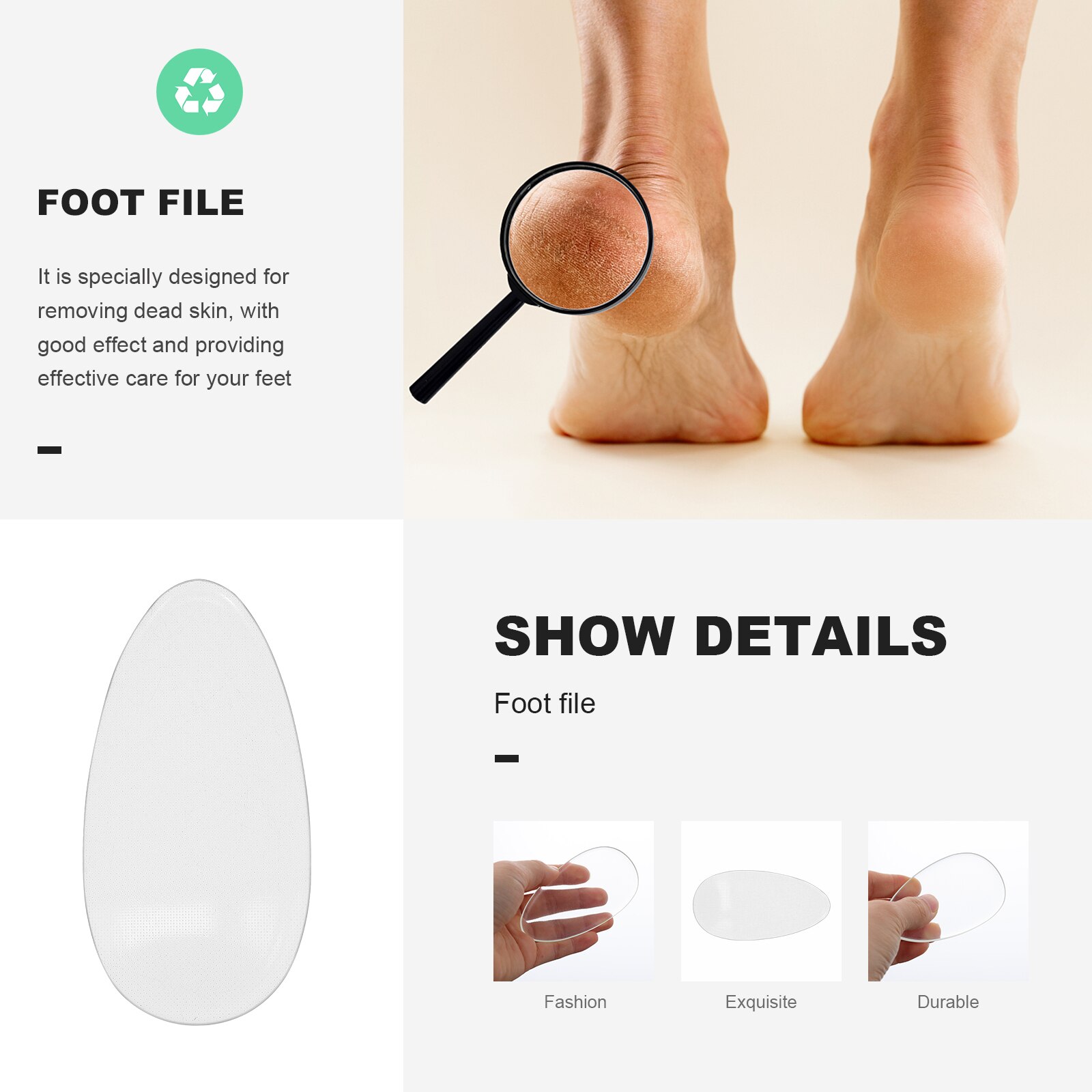 Foot File Foot Scraper for Callus Removal Dead Ski... – Vicedeal