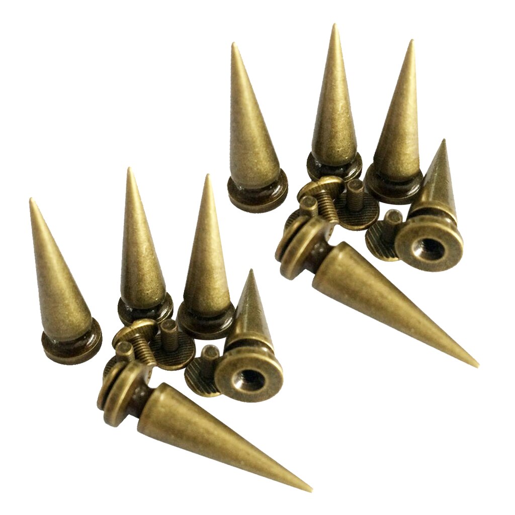 10pcs 10x29mm Copper Studs Rivets Cone For DIY Lea... – Grandado