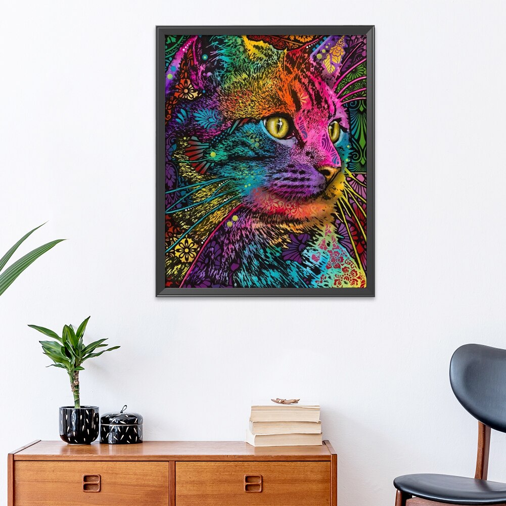 Colorful animal pattern print cross stitch kit abs... – Grandado