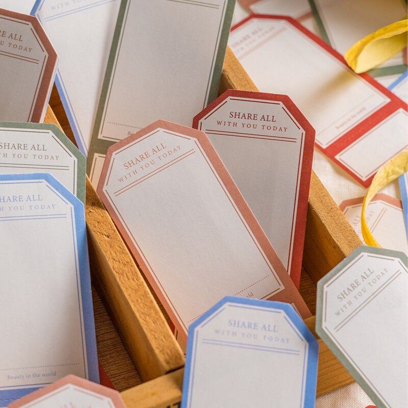 60 Sheets Basic Label Border Frame Material Paper ... – Vicedeal