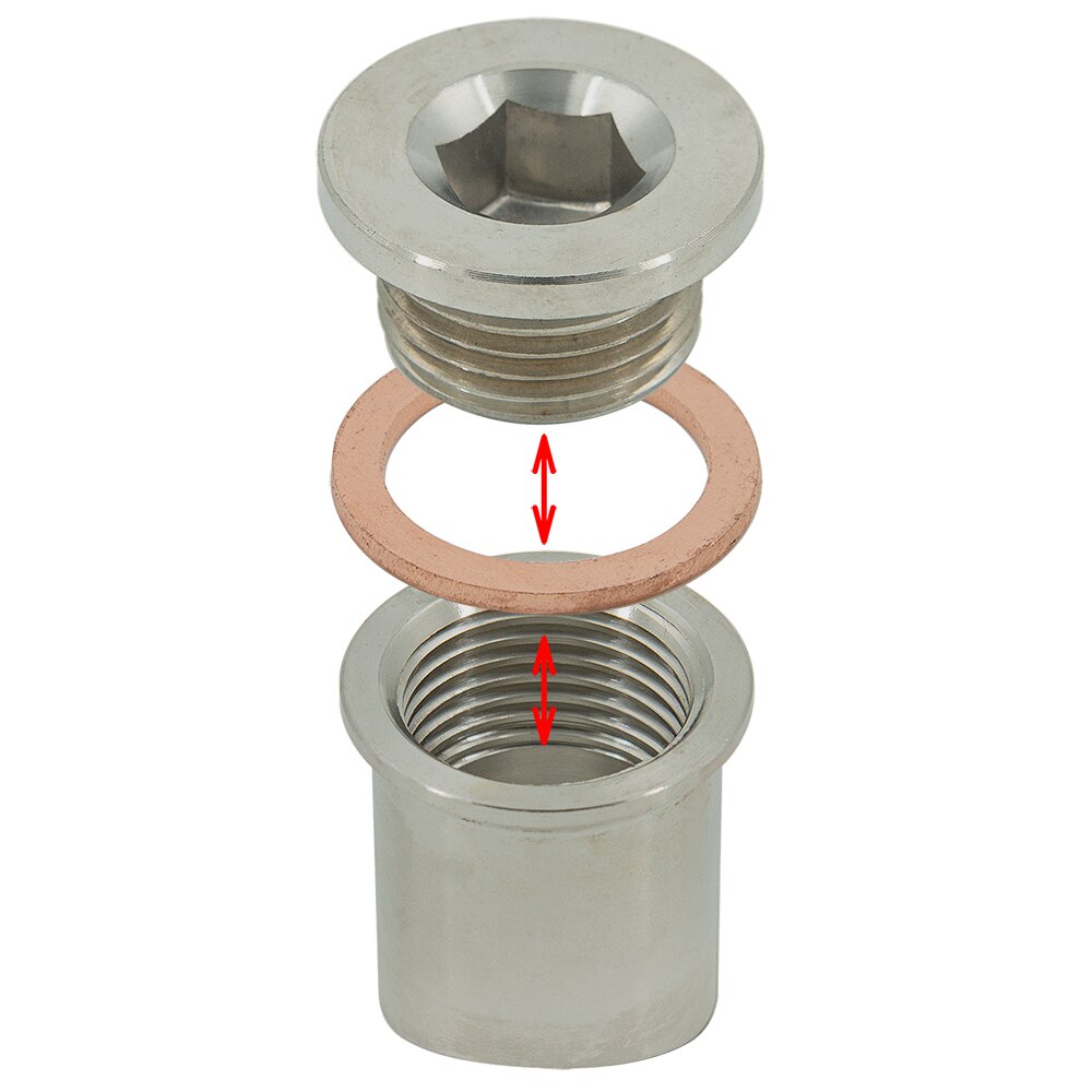 Universal O2 Oxygen Sensor Stepped Mounting Boss A... – Grandado