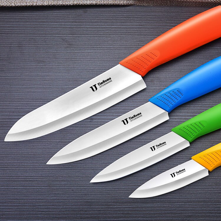 6 Pieces Kitchen Knives Set with Block,Kitchen Cer... – Grandado