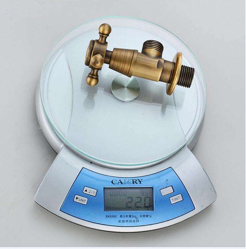 Antique Brass Triangle Valve Water Control Valve B... – Vicedeal