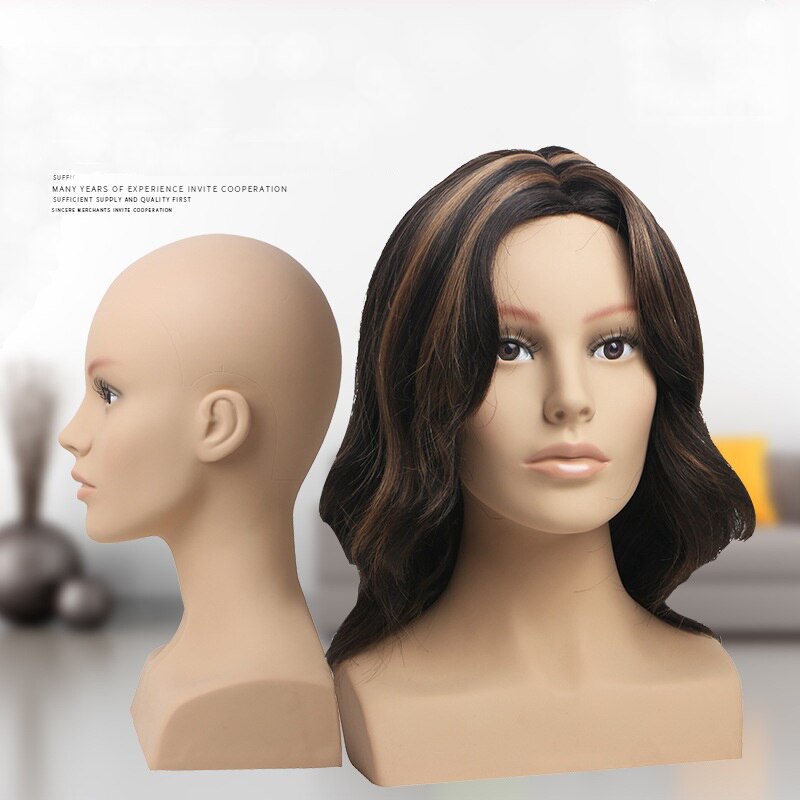 PVC Female Mannequin Head For Hair Wig Jewelry Sca... – Grandado
