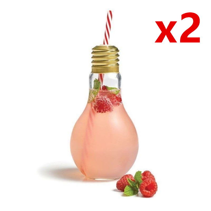 Bar Lamp Bulb Cocktail Glass Portable Straw Milky ... – Vicedeal