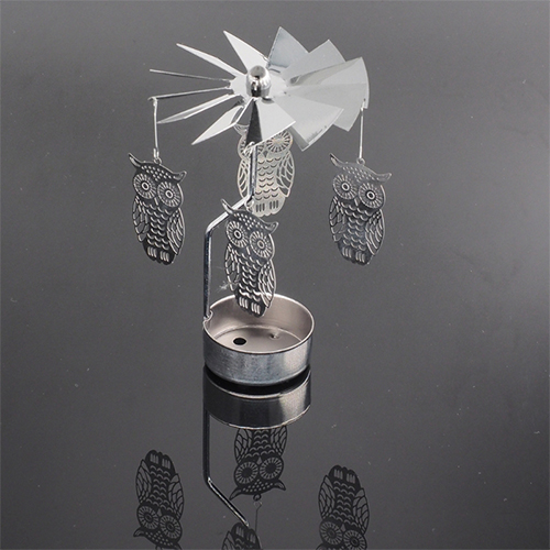 Rotary Spinning Tealight Candle Metal Tea Light Ho... – Vicedeal