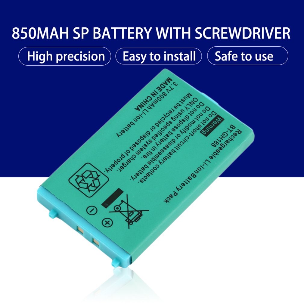850mAh Battery for Nintend GBA SP GameBoy Advance ... – Grandado