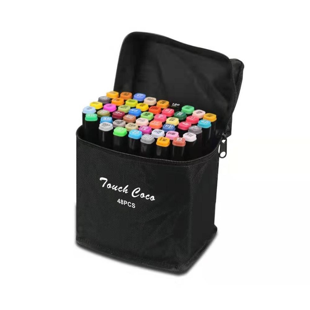 48 Color double-headed marker pen set Drawing pen ... – Vicedeal