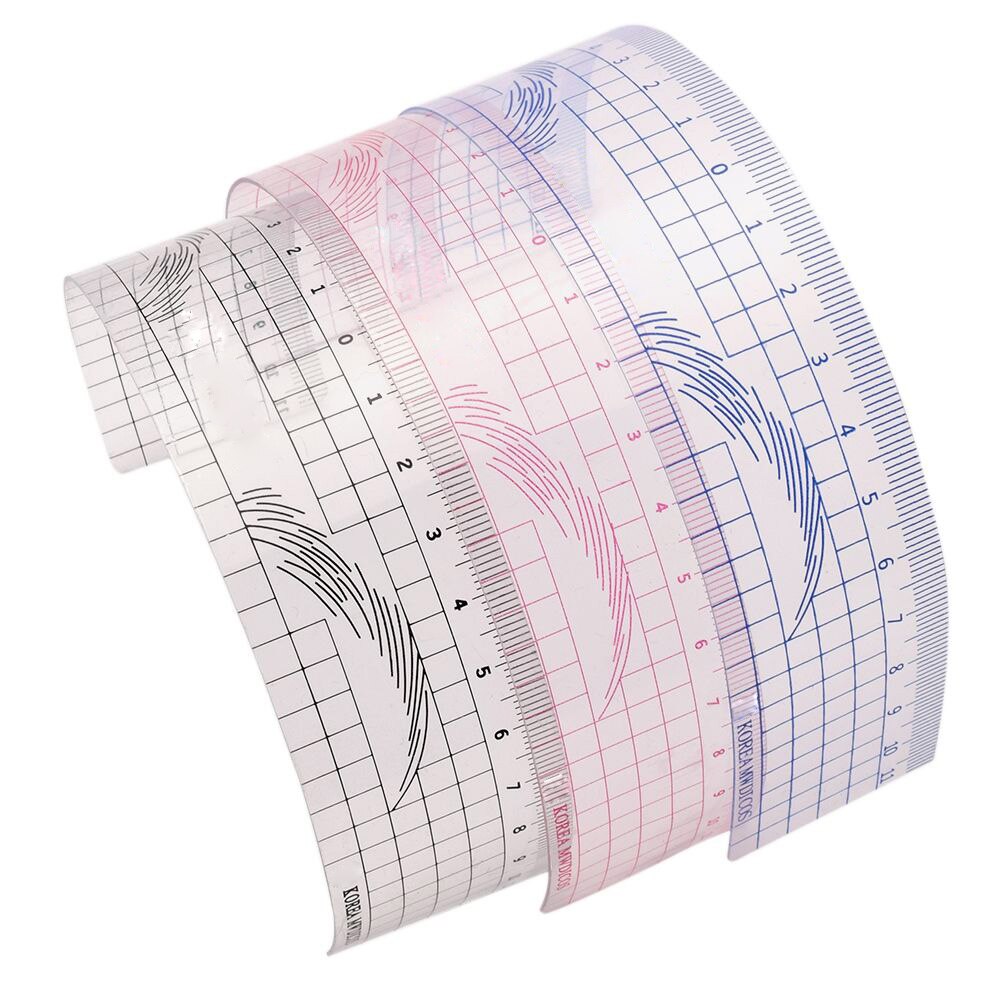 1pc Reusable Semi Permanent Eyebrow Ruler Eye Brow Vicedeal