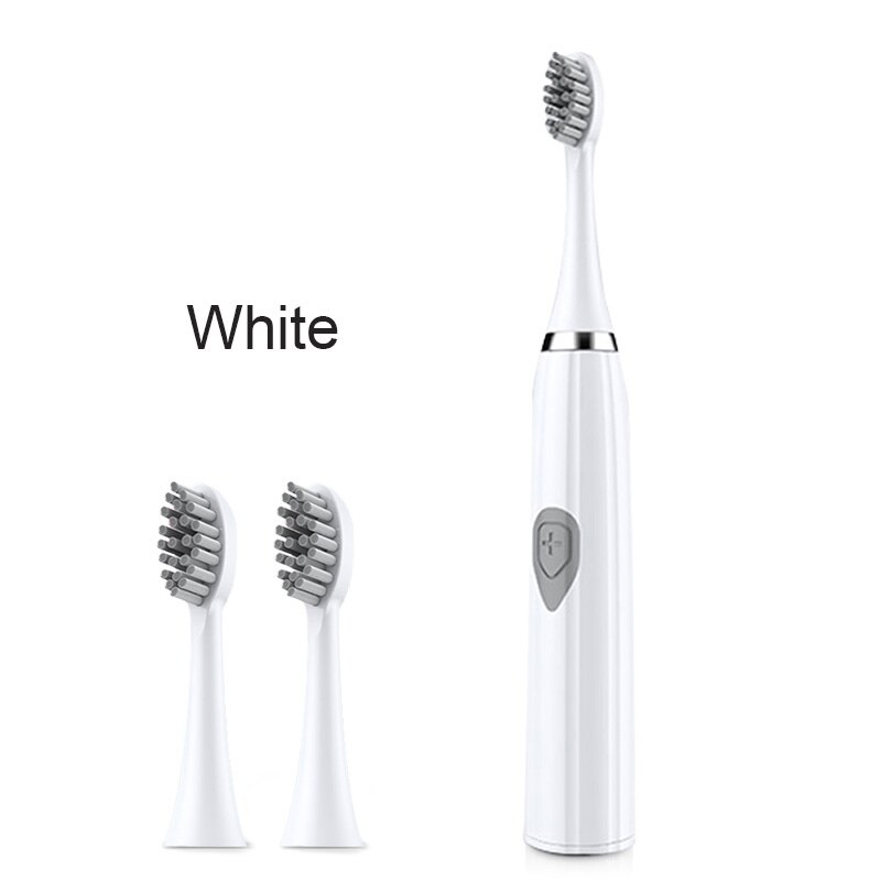 Portable Electric Toothbrush With 3 Brush Heads Ba... – Grandado