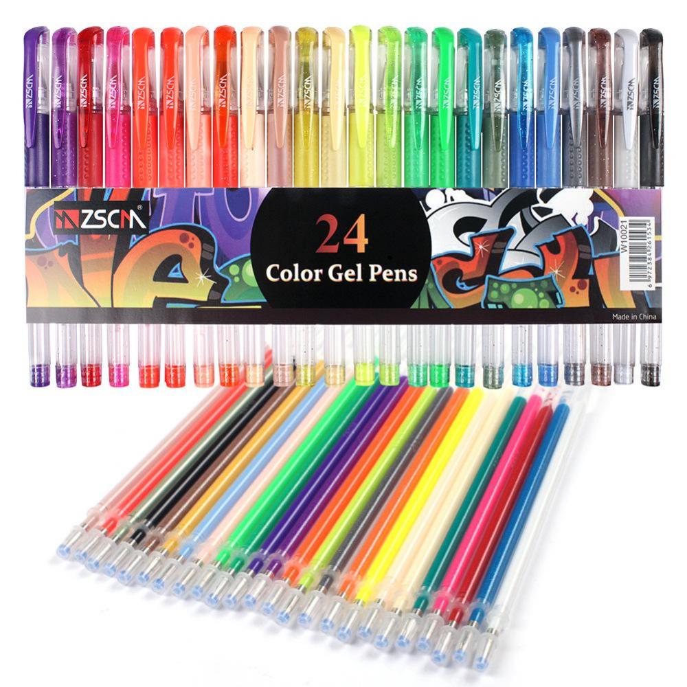 Glitter Gel Pens Colored Gel Pen Set, Gel Markers ... – Grandado