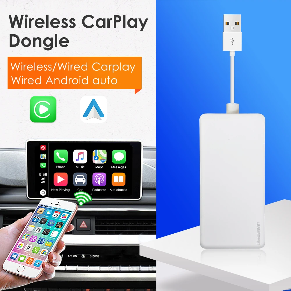 Carlinkit Wireless/Wired CarPlay Adapter Android A... – Grandado