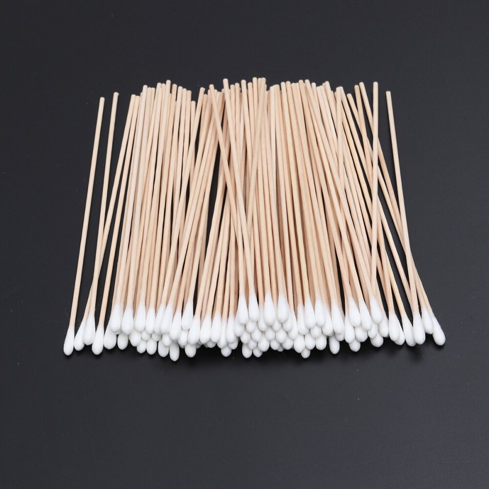 100Pcs Long Wood Handle Cotton Swab Swabs Ear Clea... – Grandado